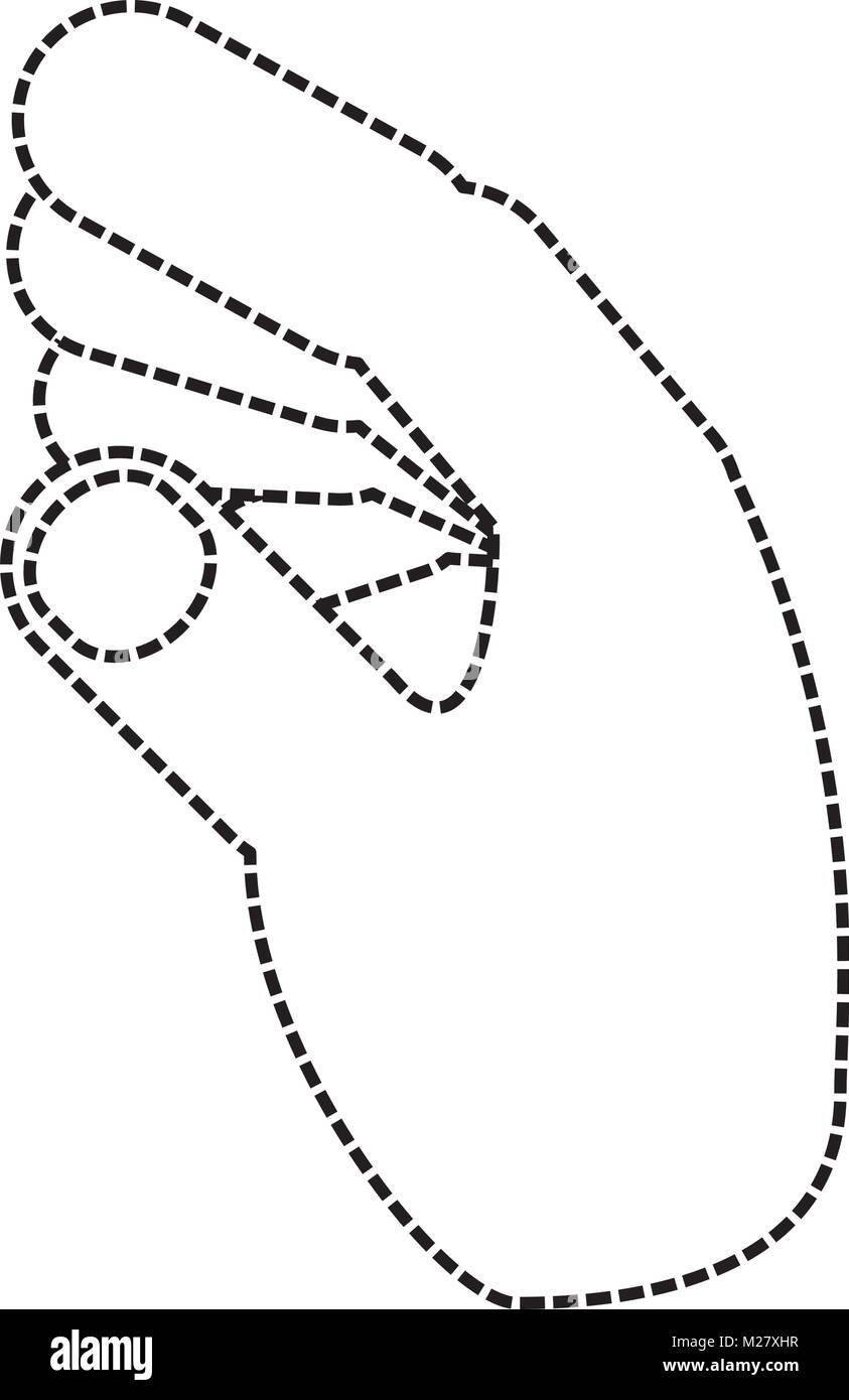 hand sticker with vector illustration Stock Vector Image & Art - Alamy