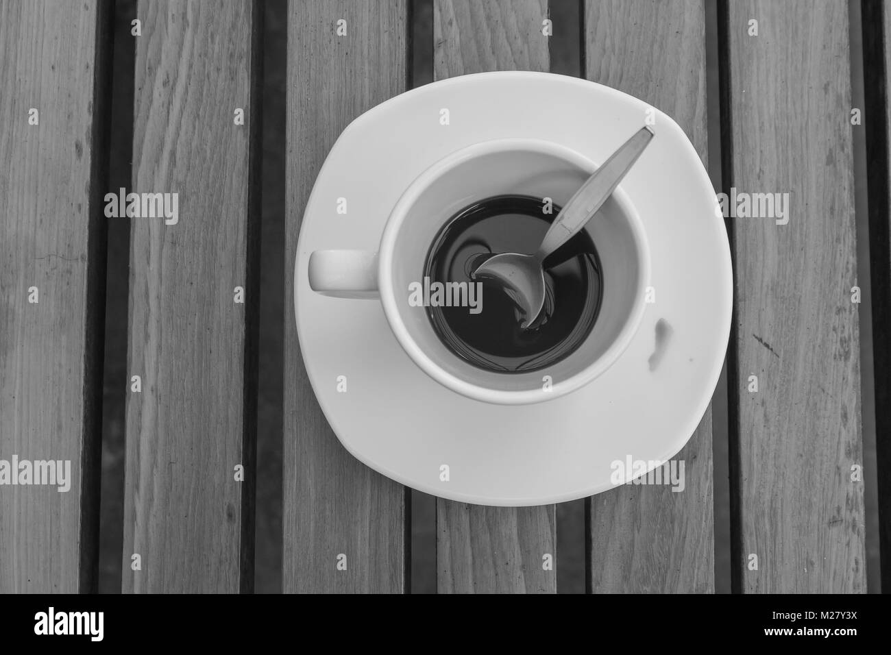 Retro image cup black Black and White Stock Photos & Images - Alamy