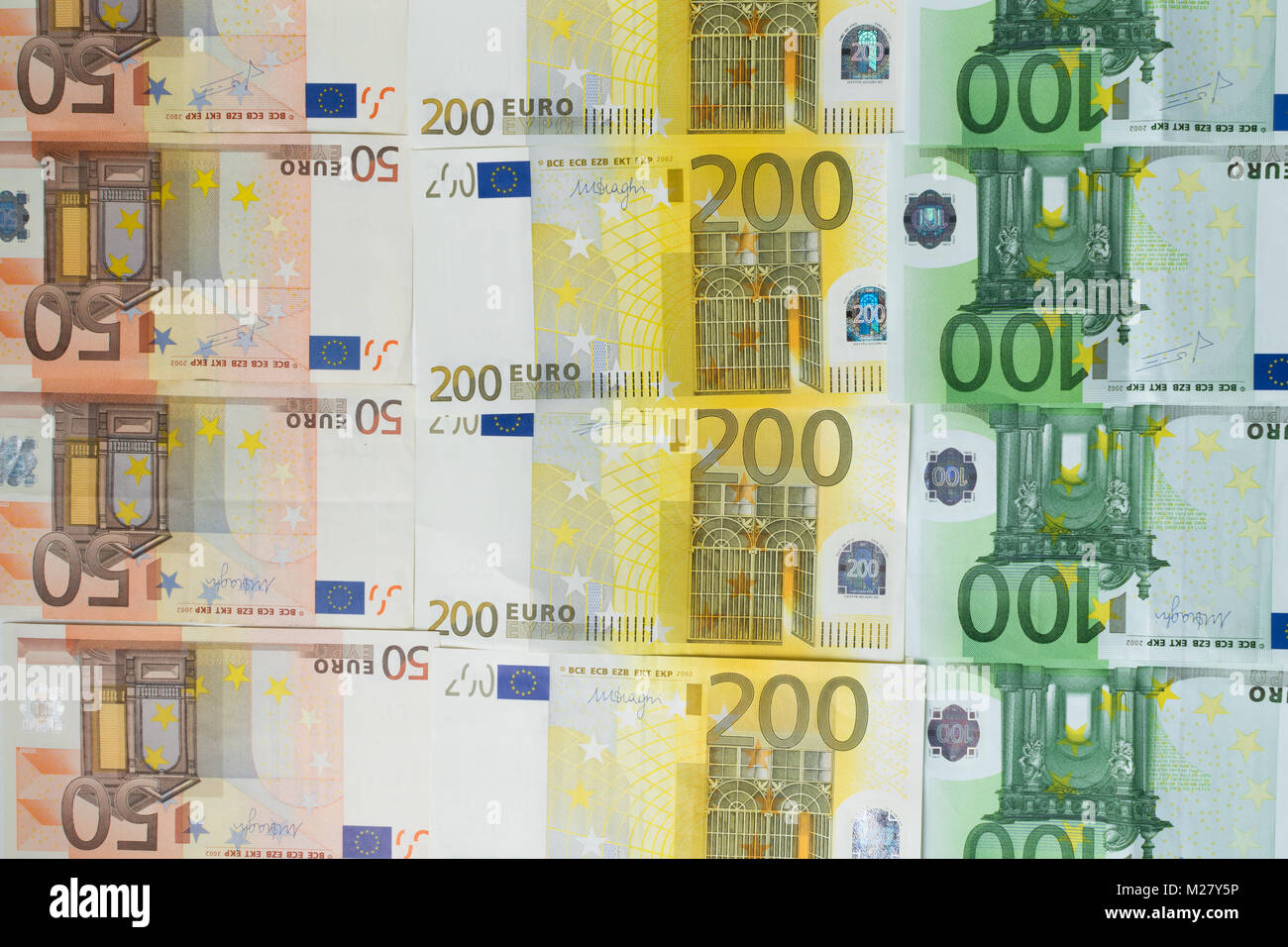 different euros money cash banknotes in background Stock Photo - Alamy