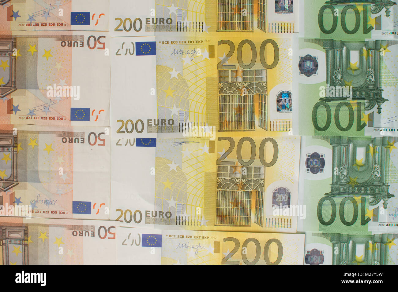 different euros money cash banknotes in background Stock Photo - Alamy