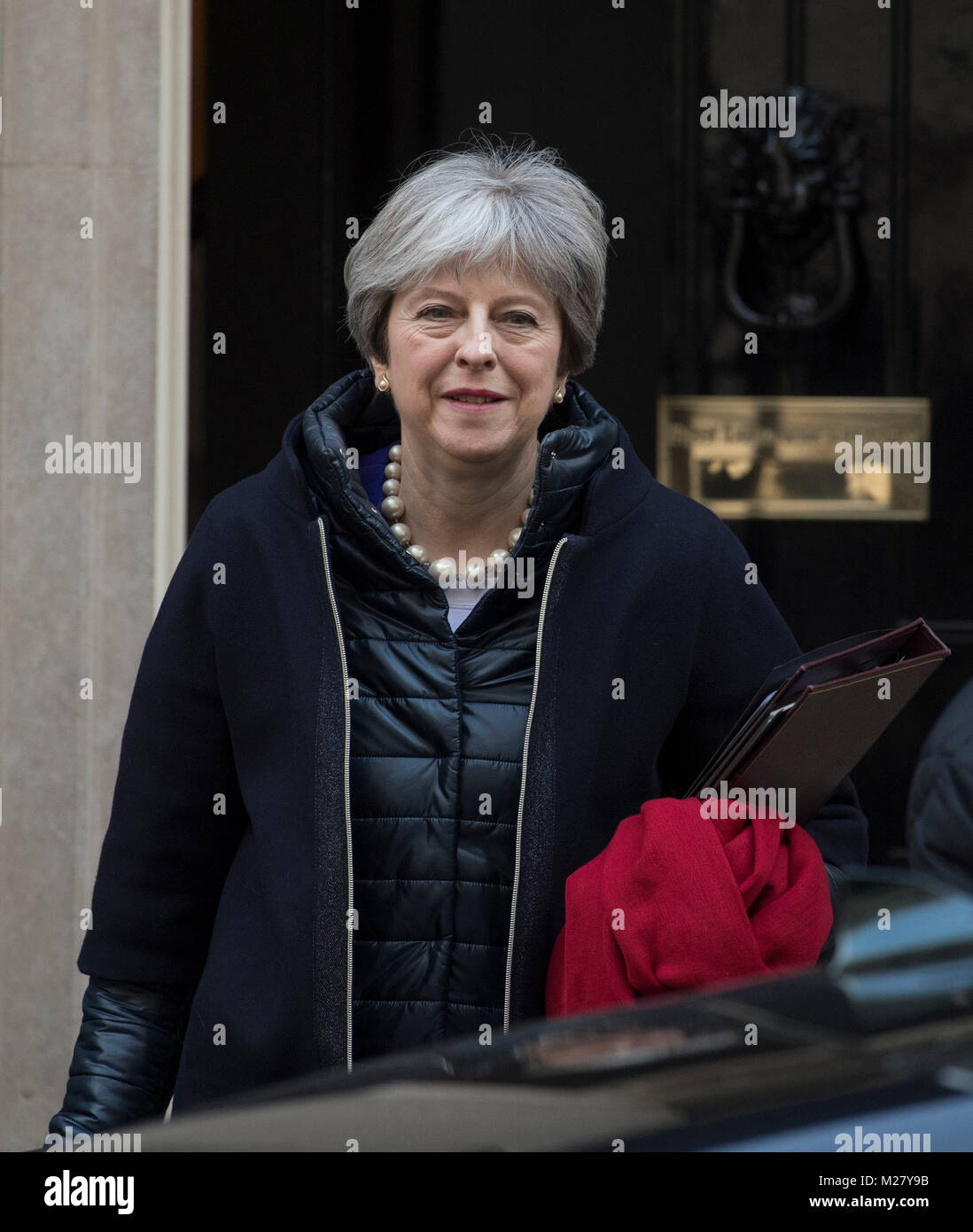 Prime Minister Theresa May leaving 10 Downing Street, London, after a ...
