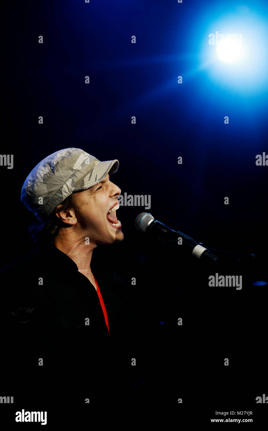 The American singer-songwriter and musician Gavin DeGraw performs a ...