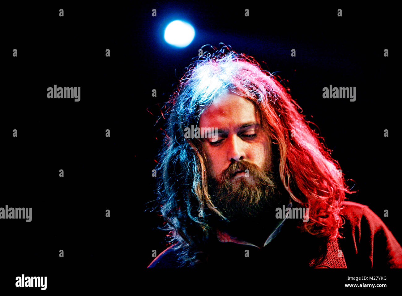 The American singer-songwriter and folk musician Samuel Beam goes under ...