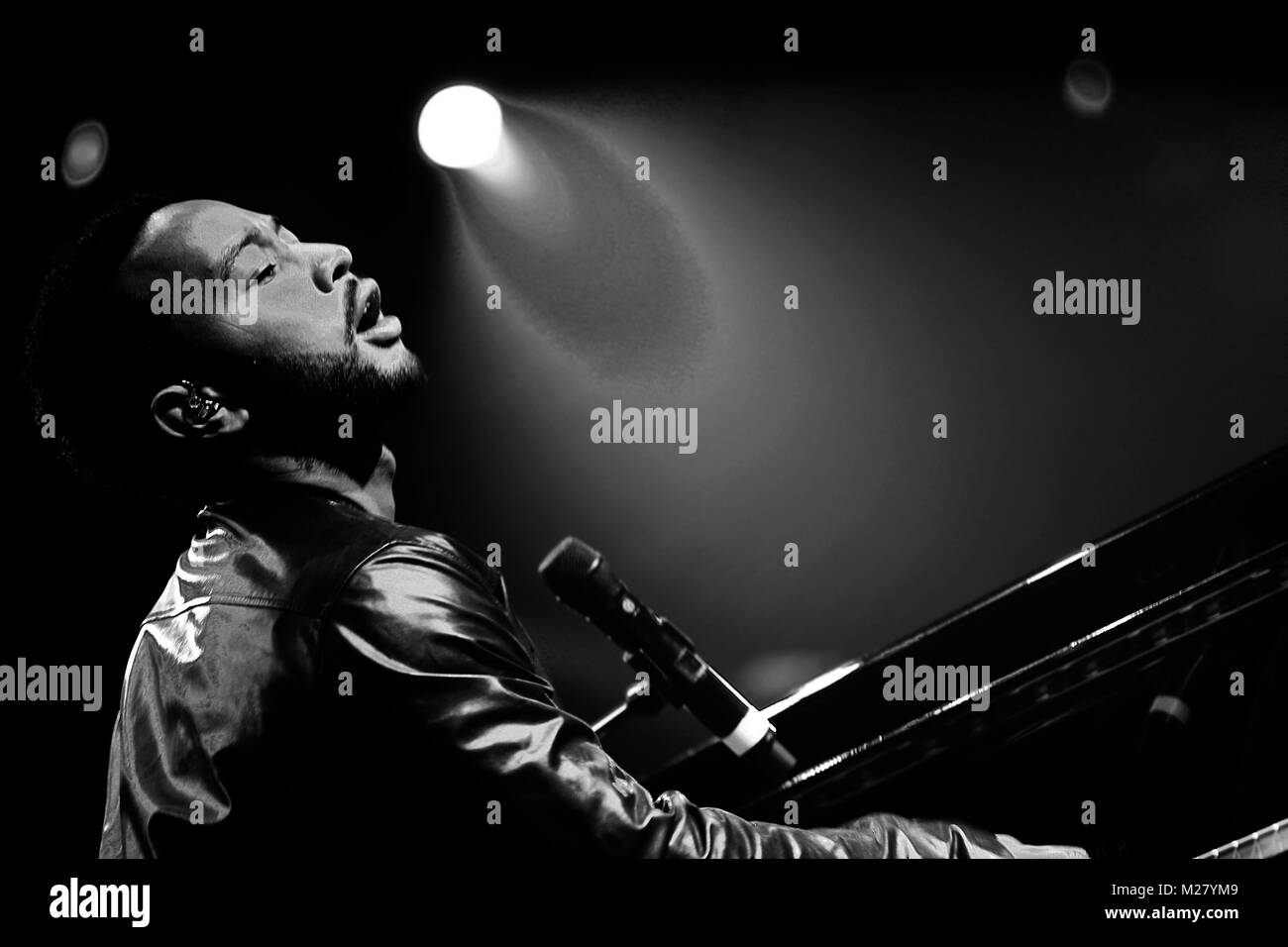 The American musician and soul singer John Legend performs a live ...