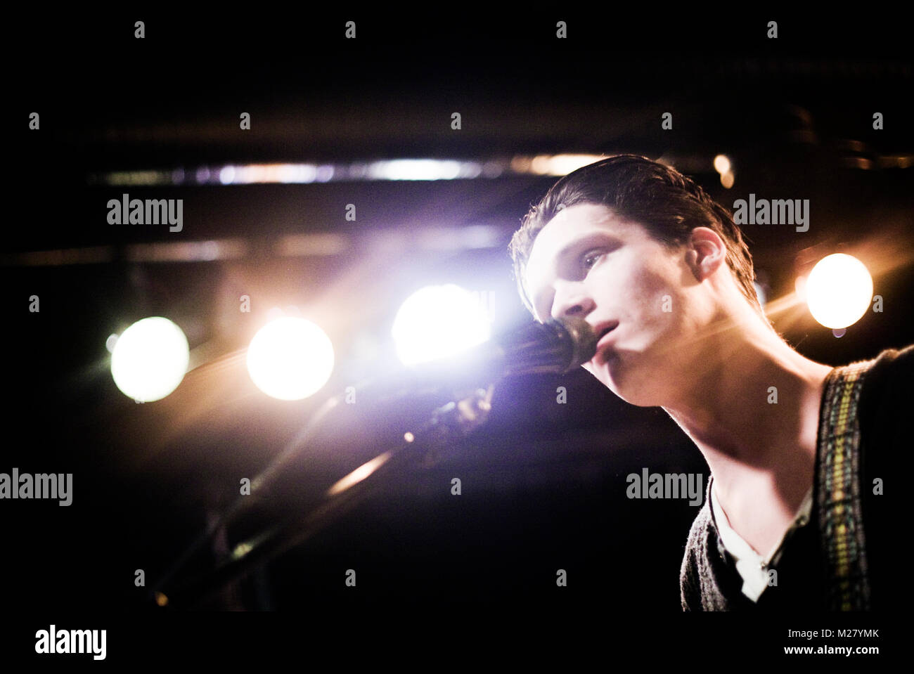 The Swedish singer, songwriter and musician Jonathan Johansson performs ...