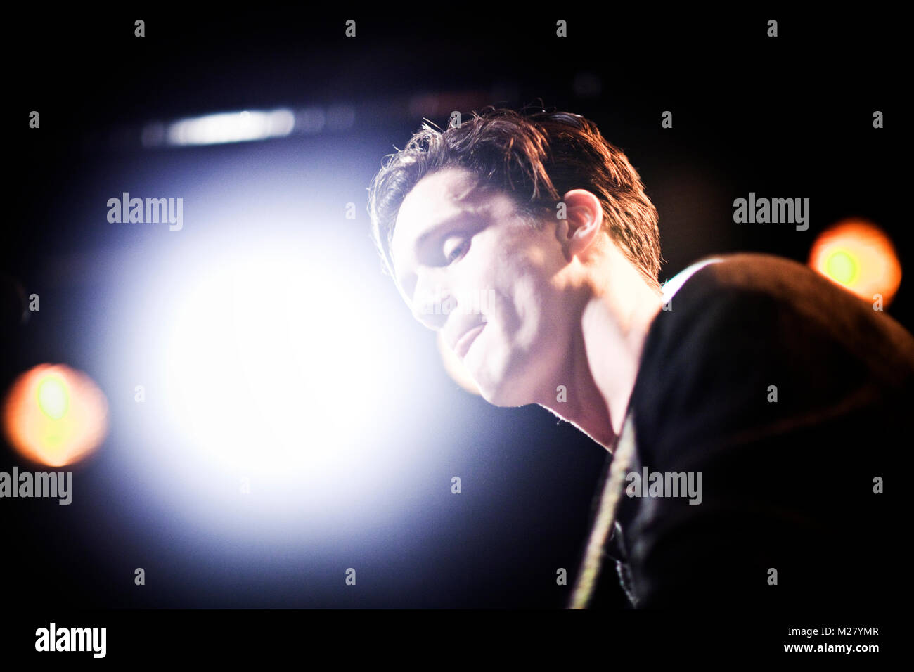 The Swedish singer, songwriter and musician Jonathan Johansson performs ...