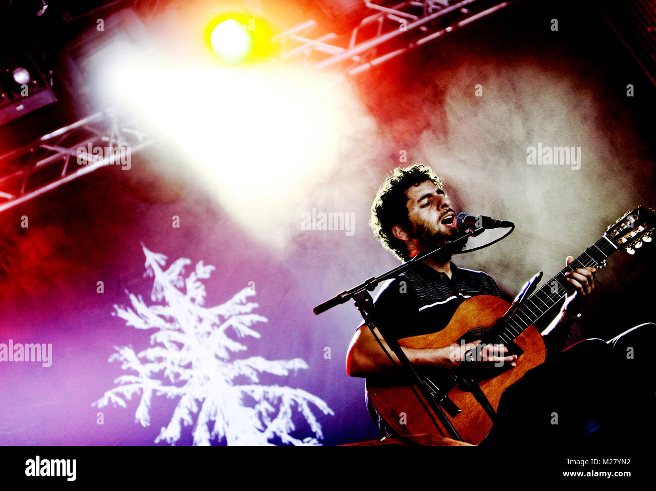 The Swedish musician and singer-songwriter José Gonzáles pictured live ...