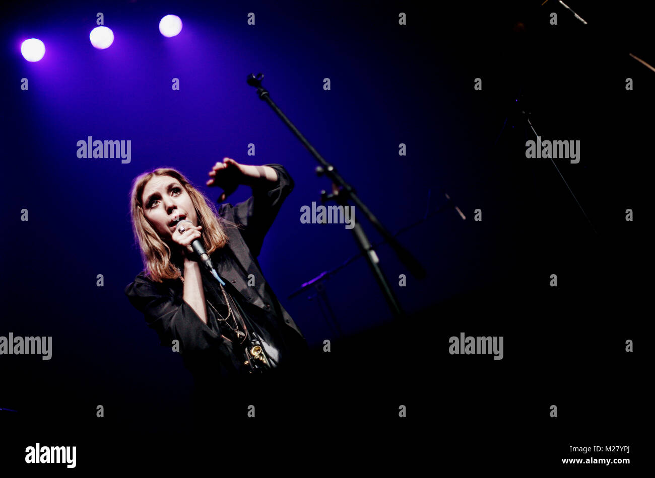 The Swedish singer-songwriter and musician Lykke Li performs a live ...