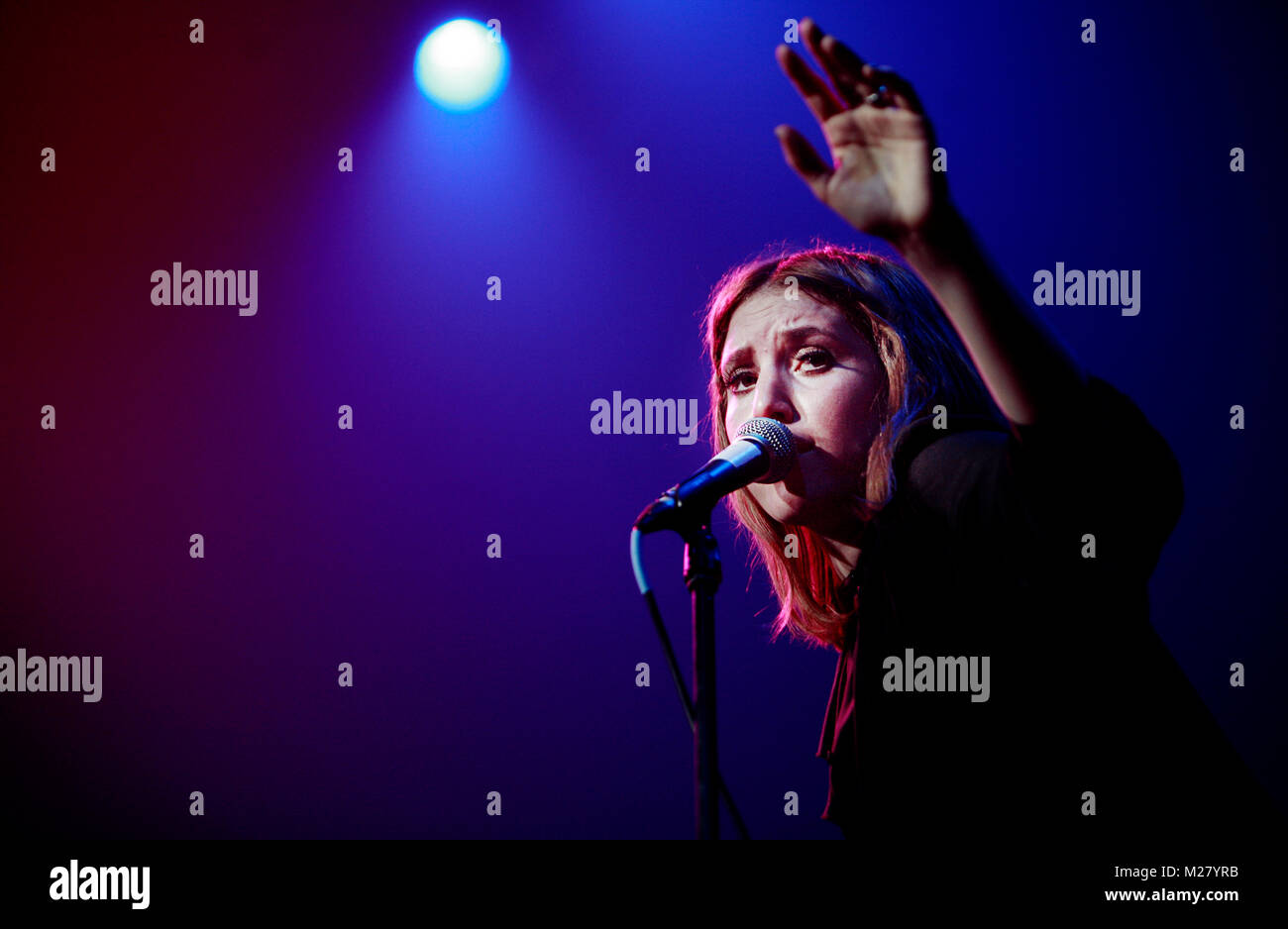 The Swedish singer-songwriter and musician Lykke Li performs a live ...
