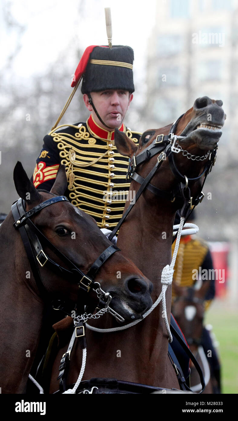 The King's Troop Royal Horse Artillery arrive to mark the 66th ...