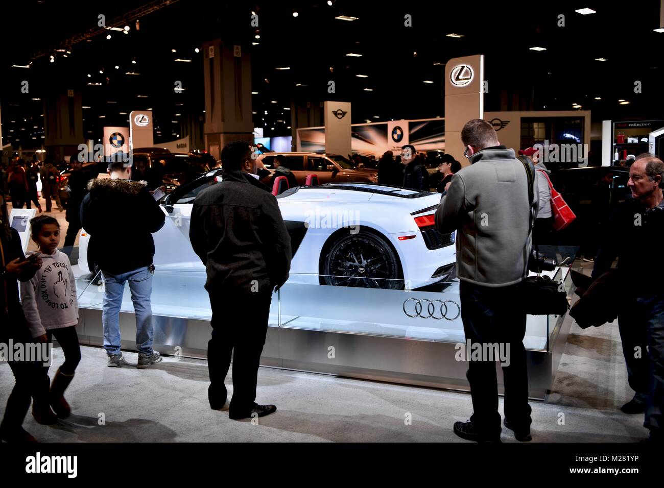 2018 Audi R8 Spyder at the 2018 Washington Auto Show, Washington DC ...