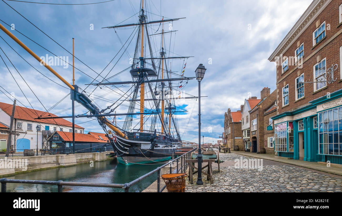 HMS Trincomalee at the National Museum of The Royal Navy at Hartlepool ...