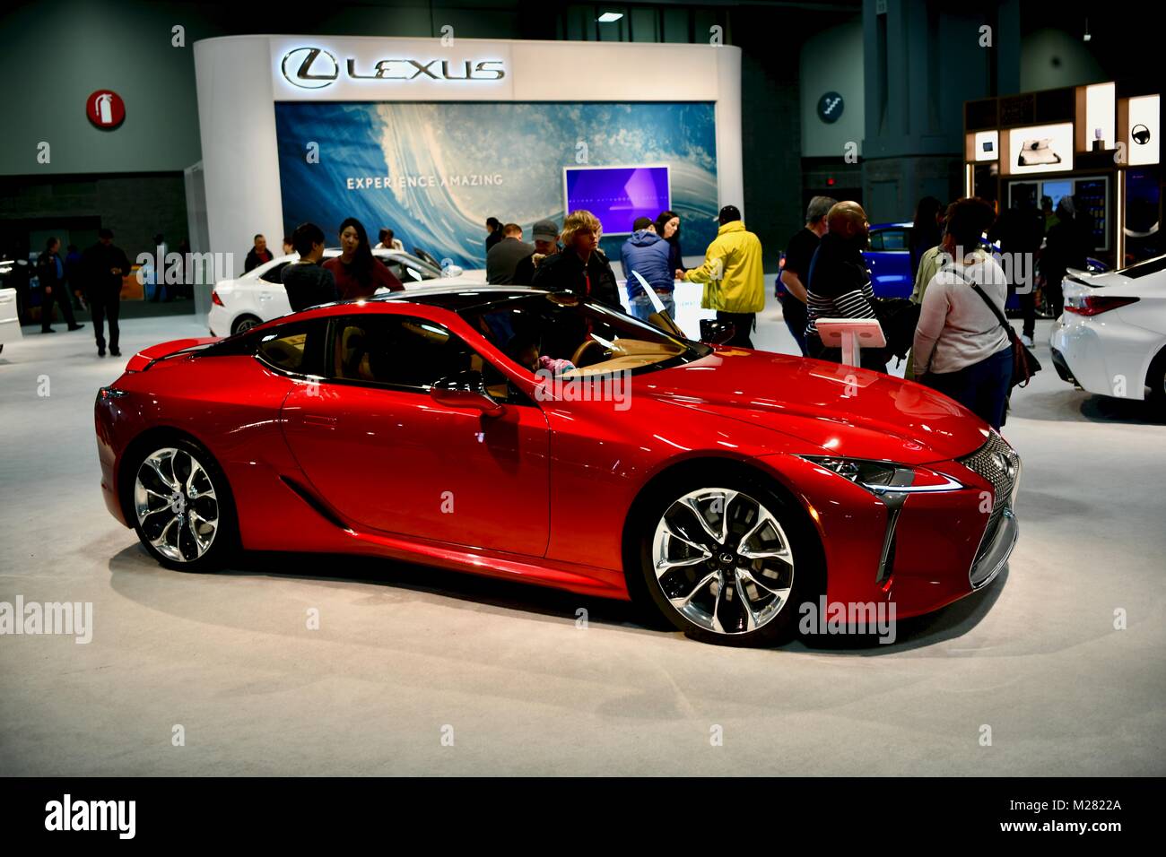 Lexus car displayed at the 2018 Washington Auto Show, Washington DC ...