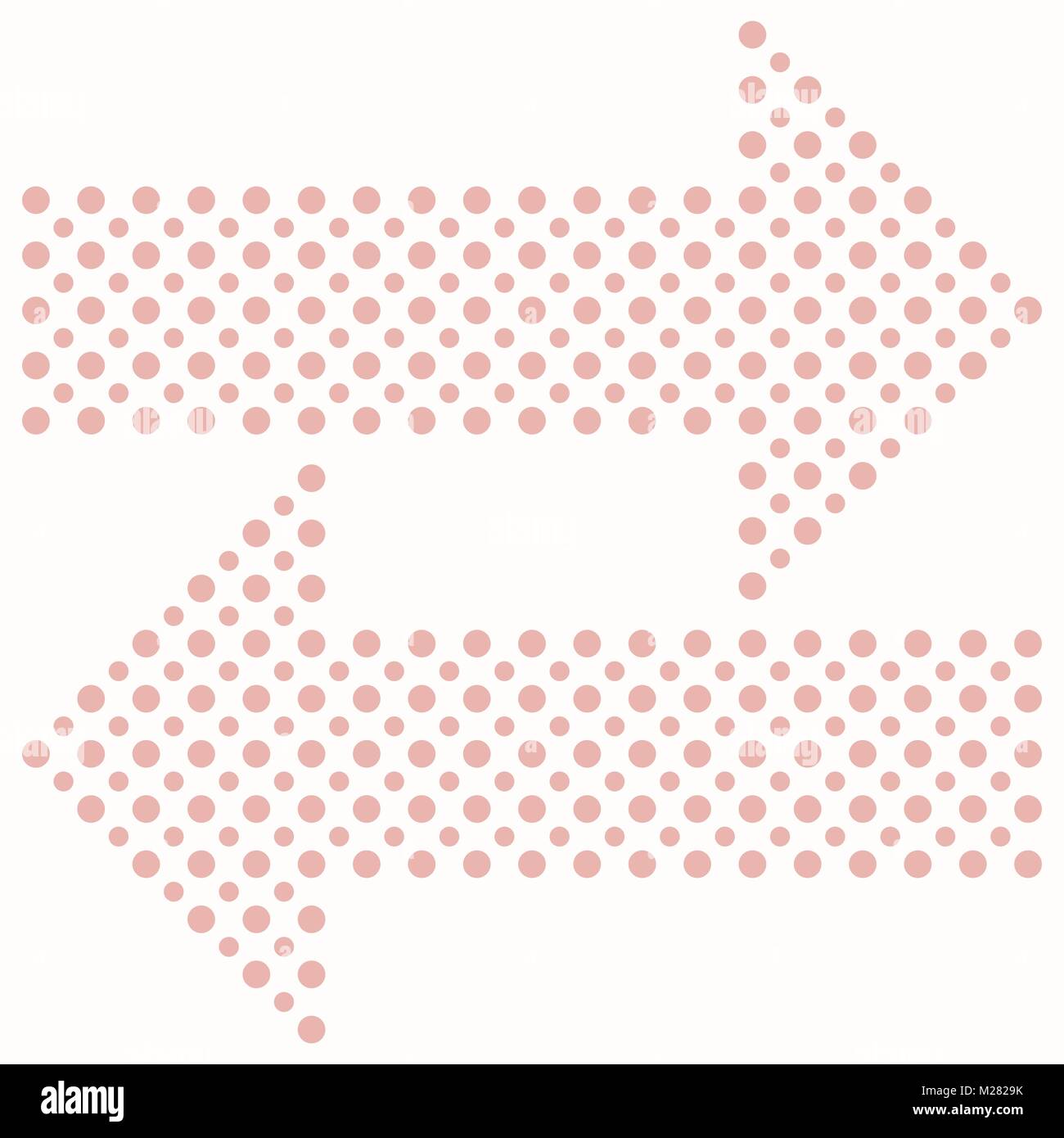 Fine Vector Dotted Arrows Stock Vector Image & Art - Alamy