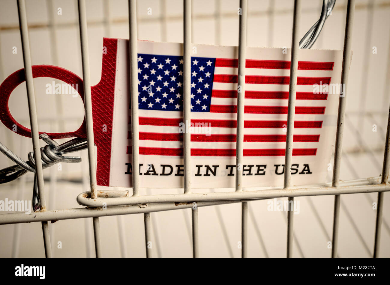 Barbed wire in a prison cell, a freedom of expression concept Stock ...