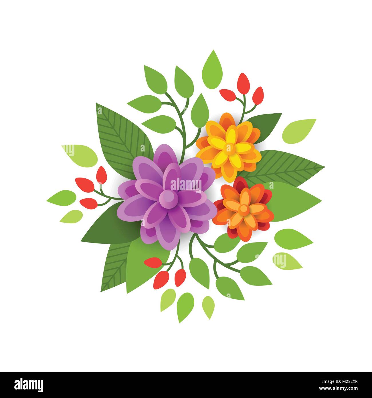 Spring flower design Stock Vector Images - Alamy