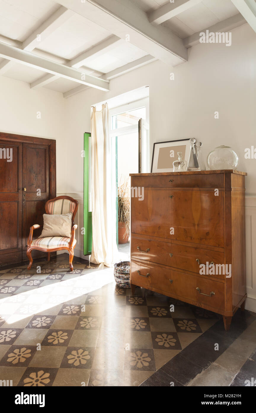 comfortable living room, interior of a nice loft Stock Photo - Alamy