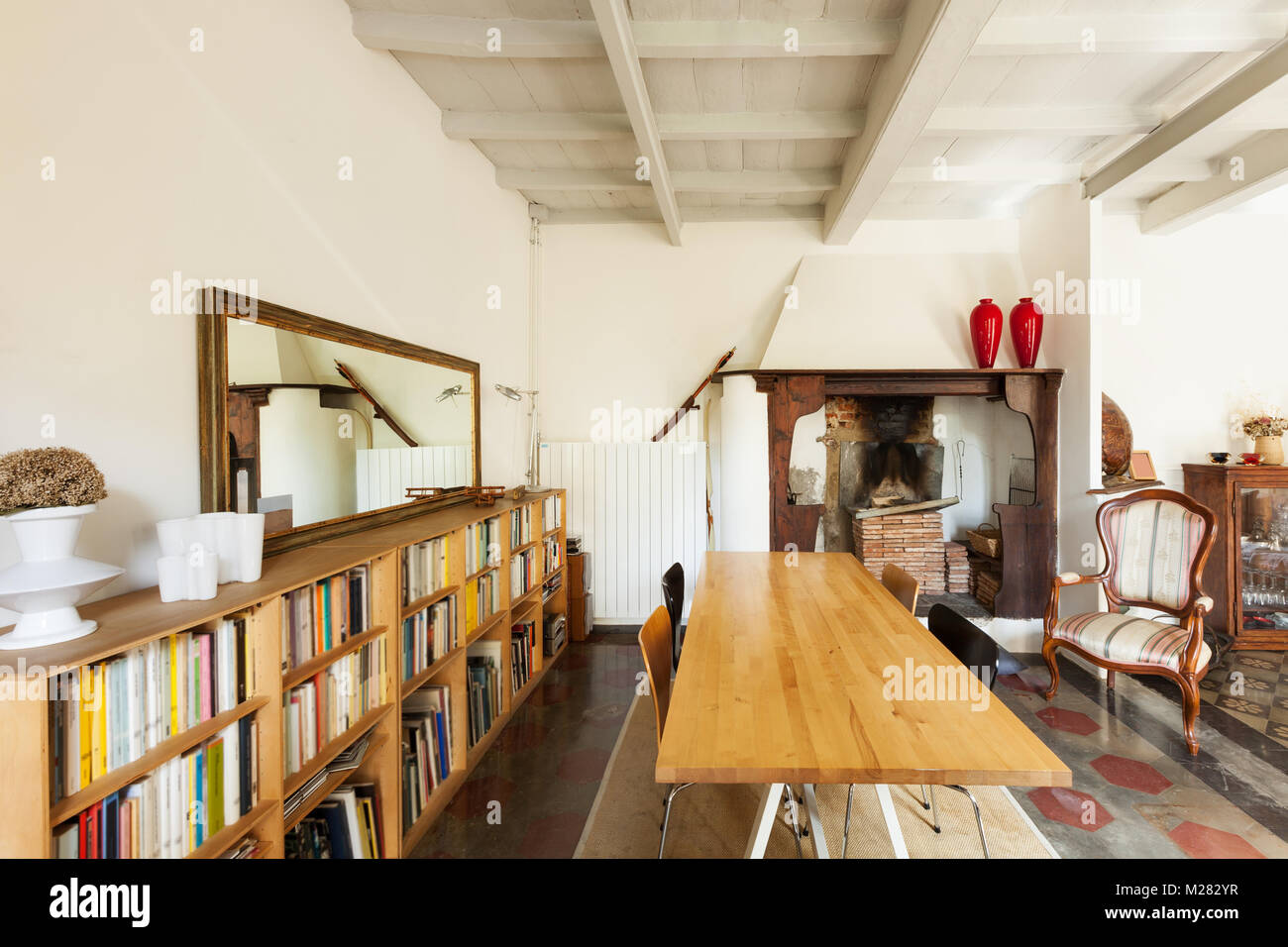 comfortable living room, interior of a nice loft Stock Photo - Alamy