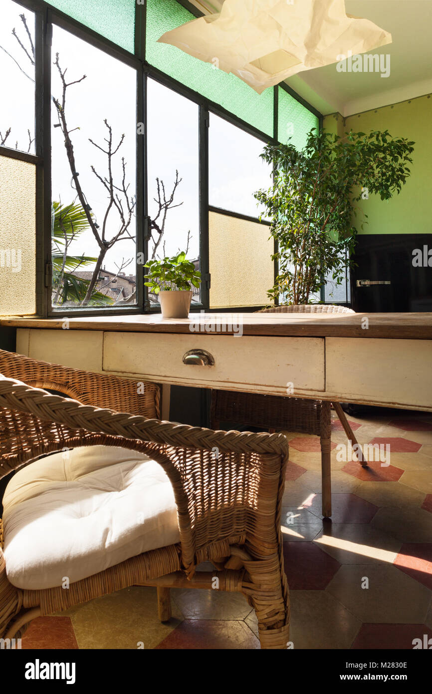 comfortable kitchen, interior of a nice loft Stock Photo - Alamy