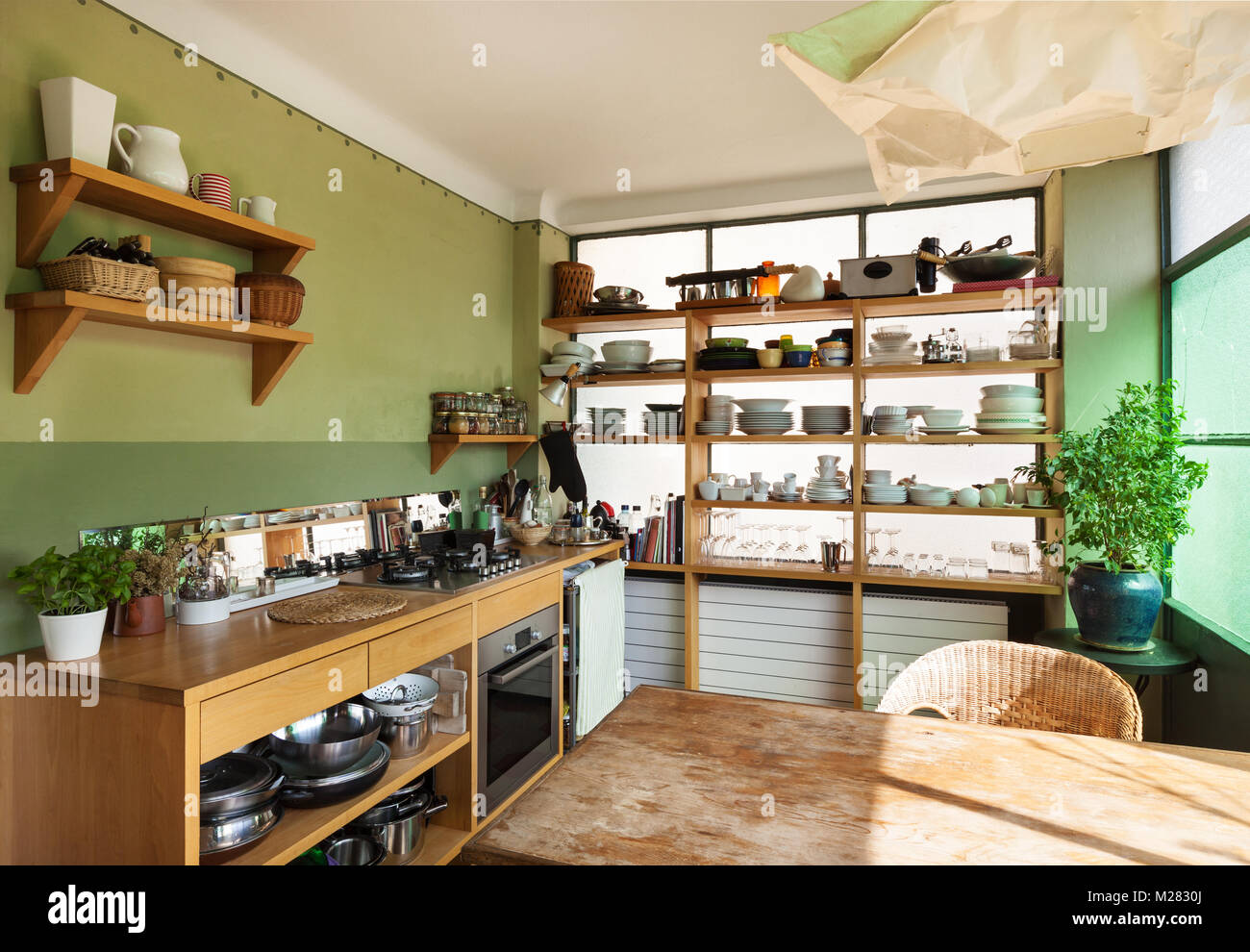 comfortable kitchen, interior of a nice loft Stock Photo - Alamy