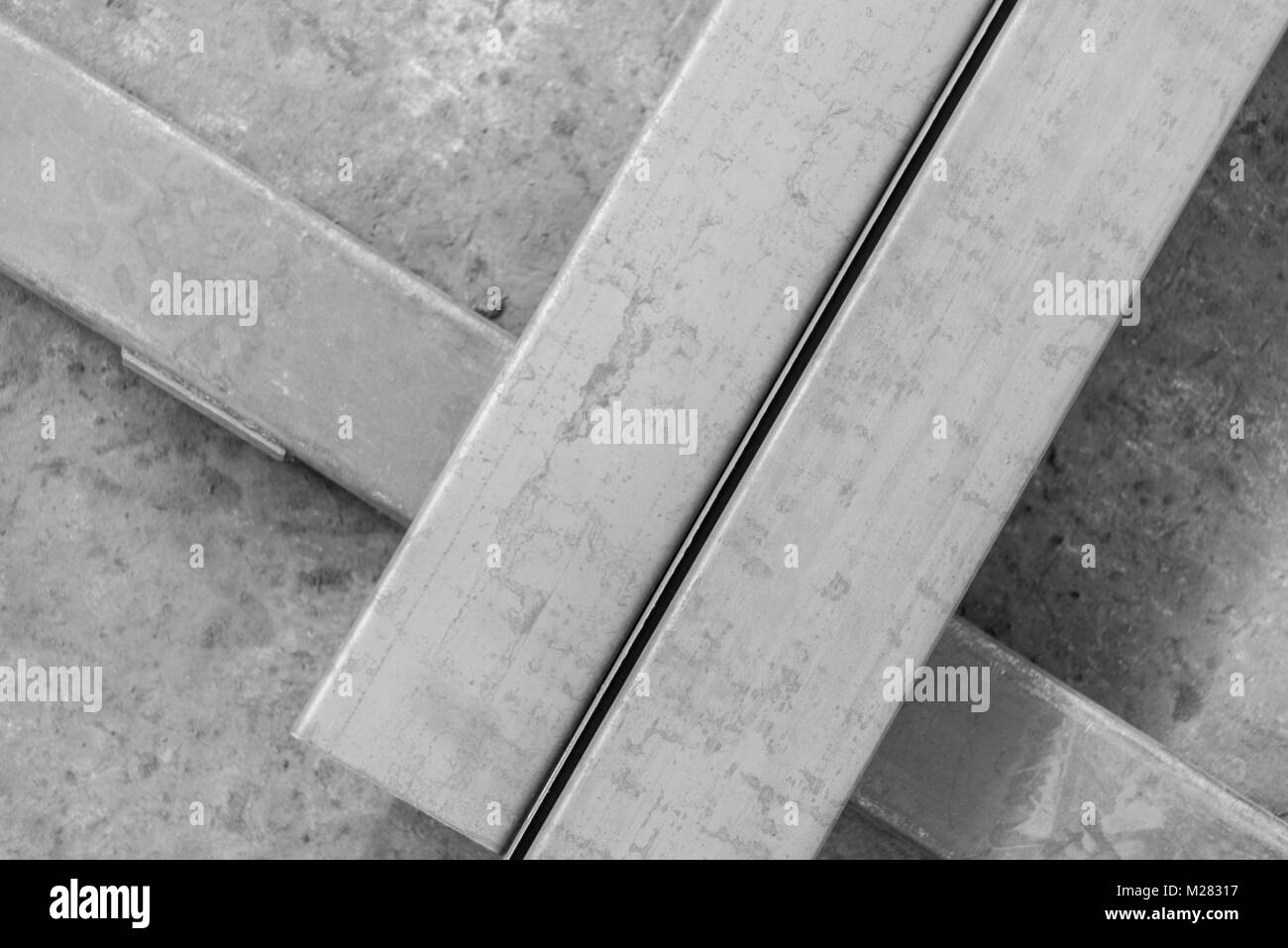 industrial metal profile, top view Stock Photo - Alamy