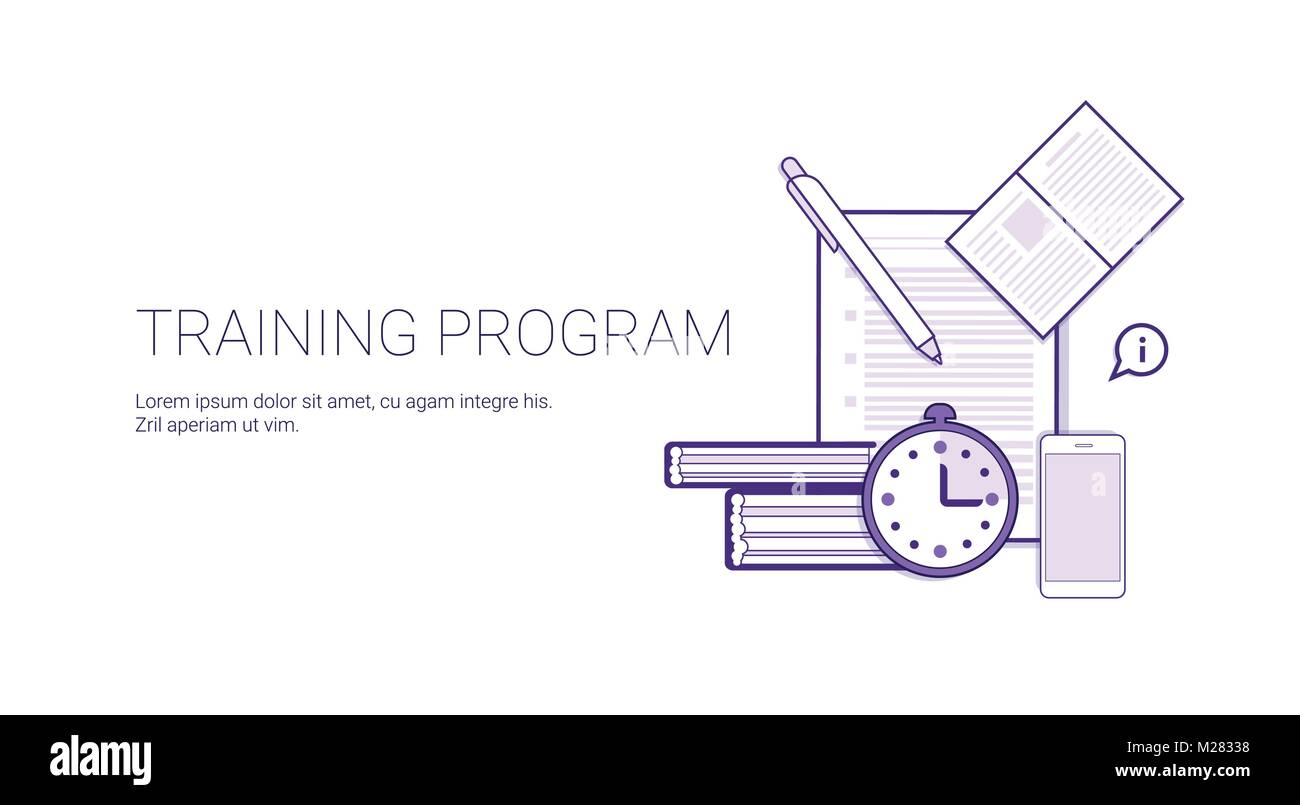 Training Program Education Business Concept Template Web Banner With ...