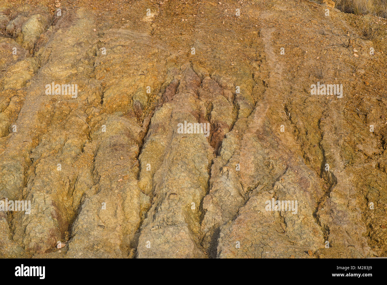 Heavily eroded soil with potential to cause a landslide Stock Photo - Alamy