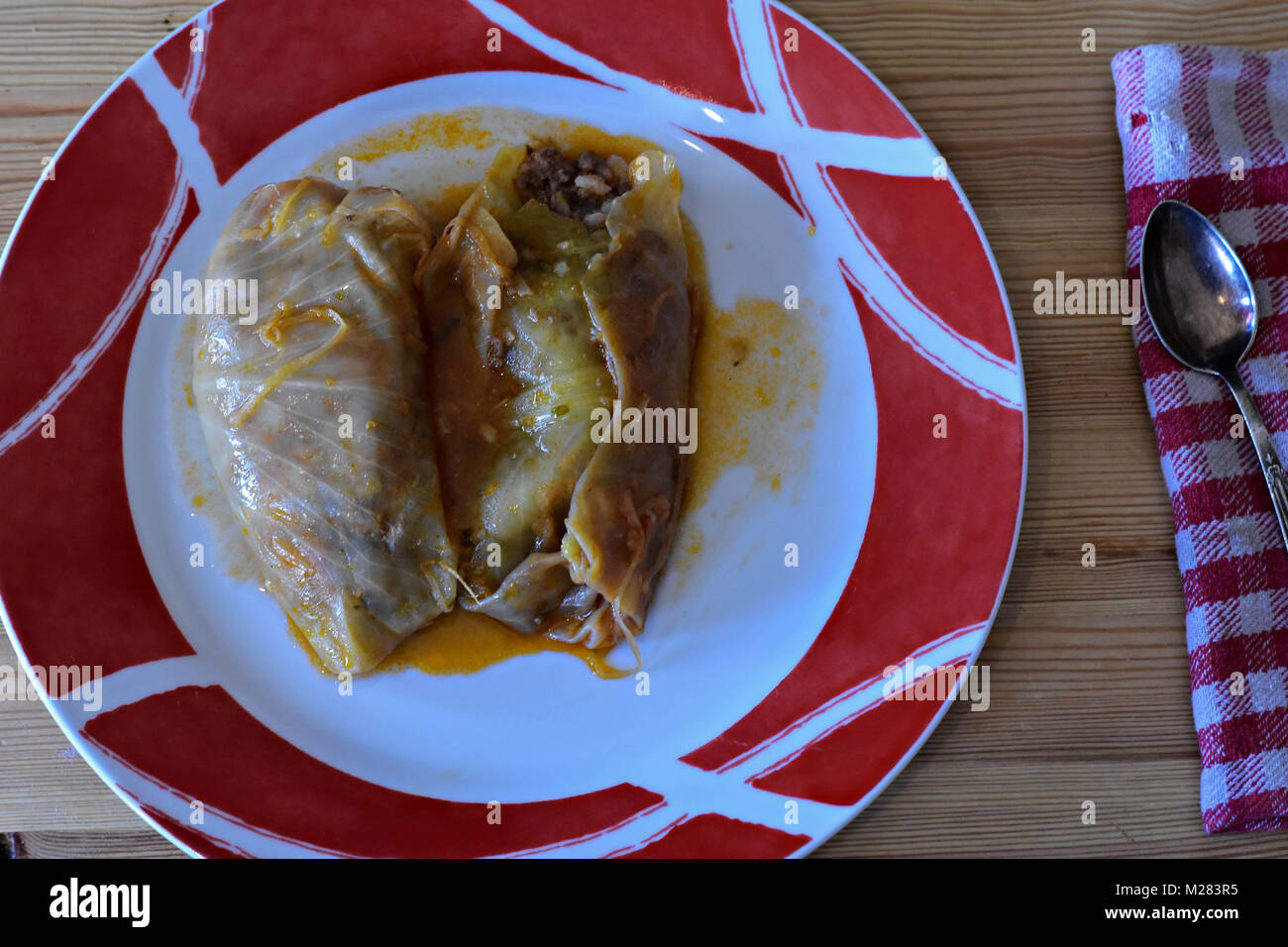 Sarma - vegetable or meat dish of cabbage leaves rolled and stuffed ...