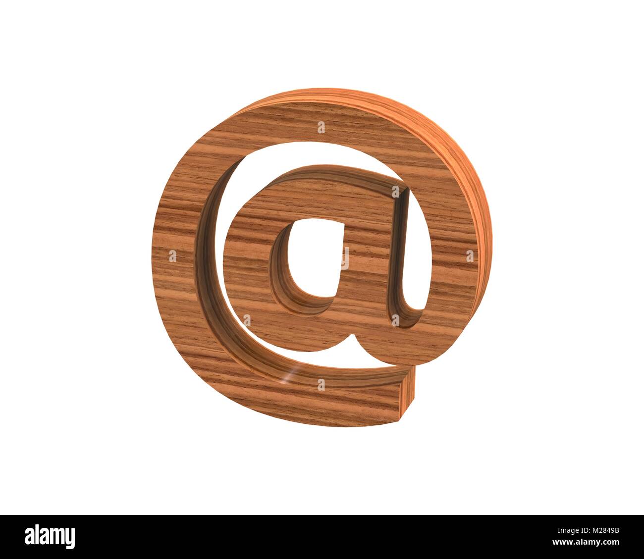 Font polished walnut special character ALT64 Stock Photo - Alamy