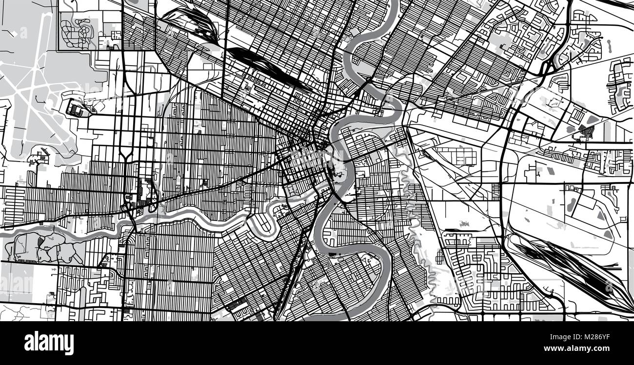 Map of winnipeg hi-res stock photography and images - Alamy