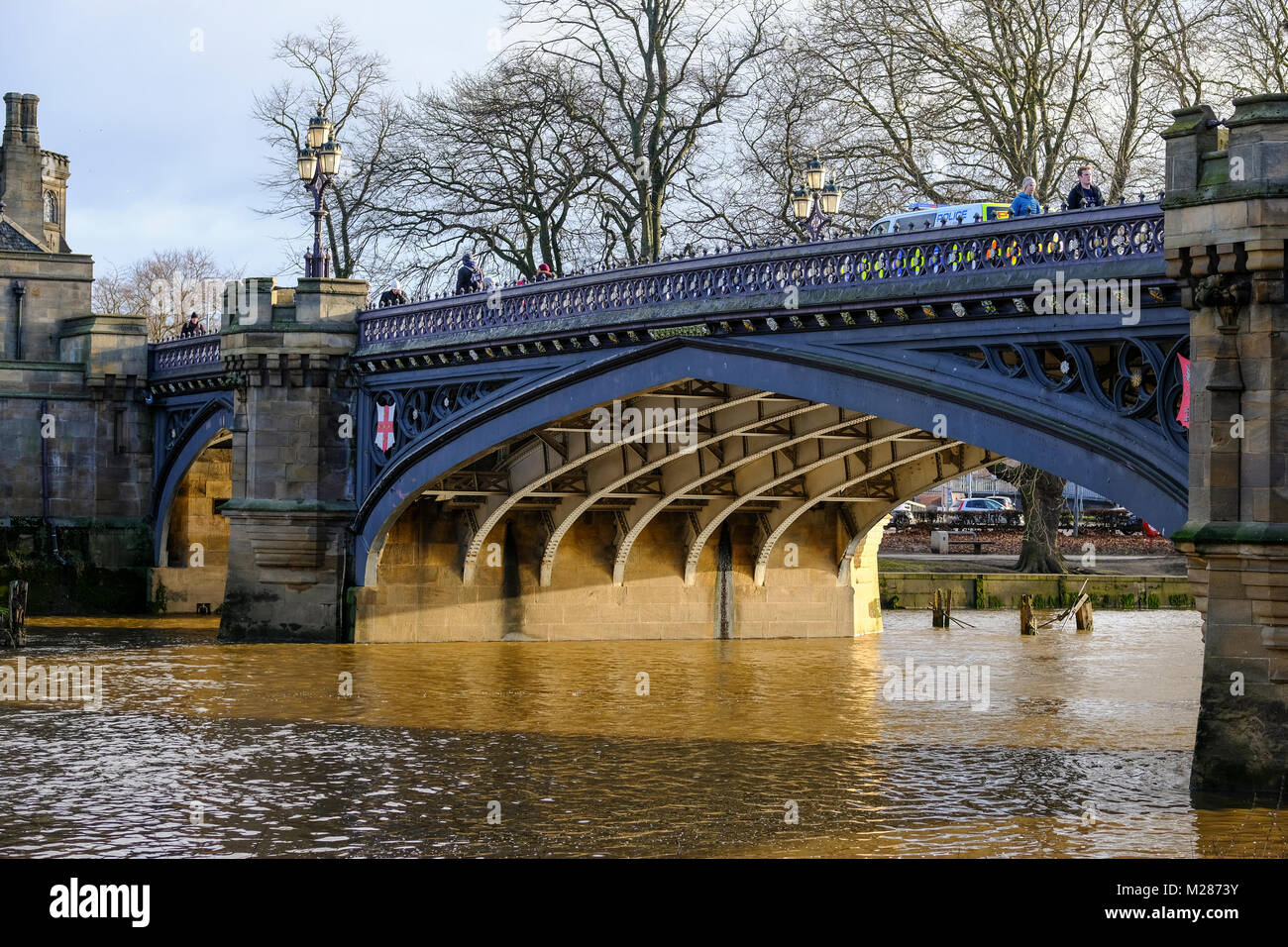 Skeldergate Bridge crossing the River Ouse in York Stock Photo - Alamy