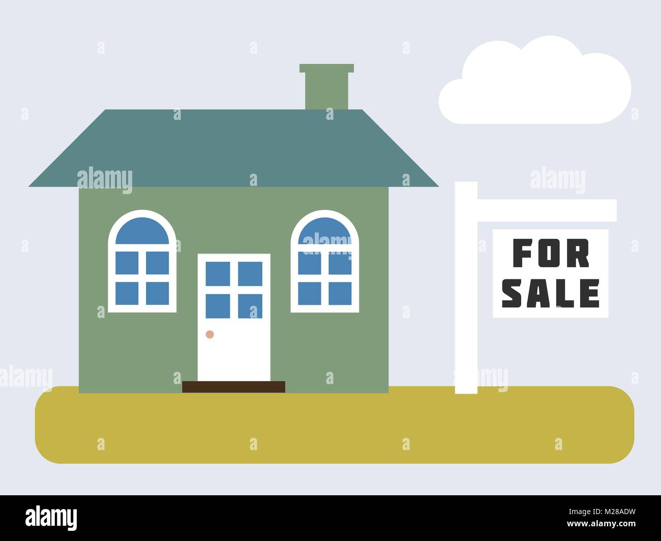 Building new detached house Stock Vector Images - Alamy