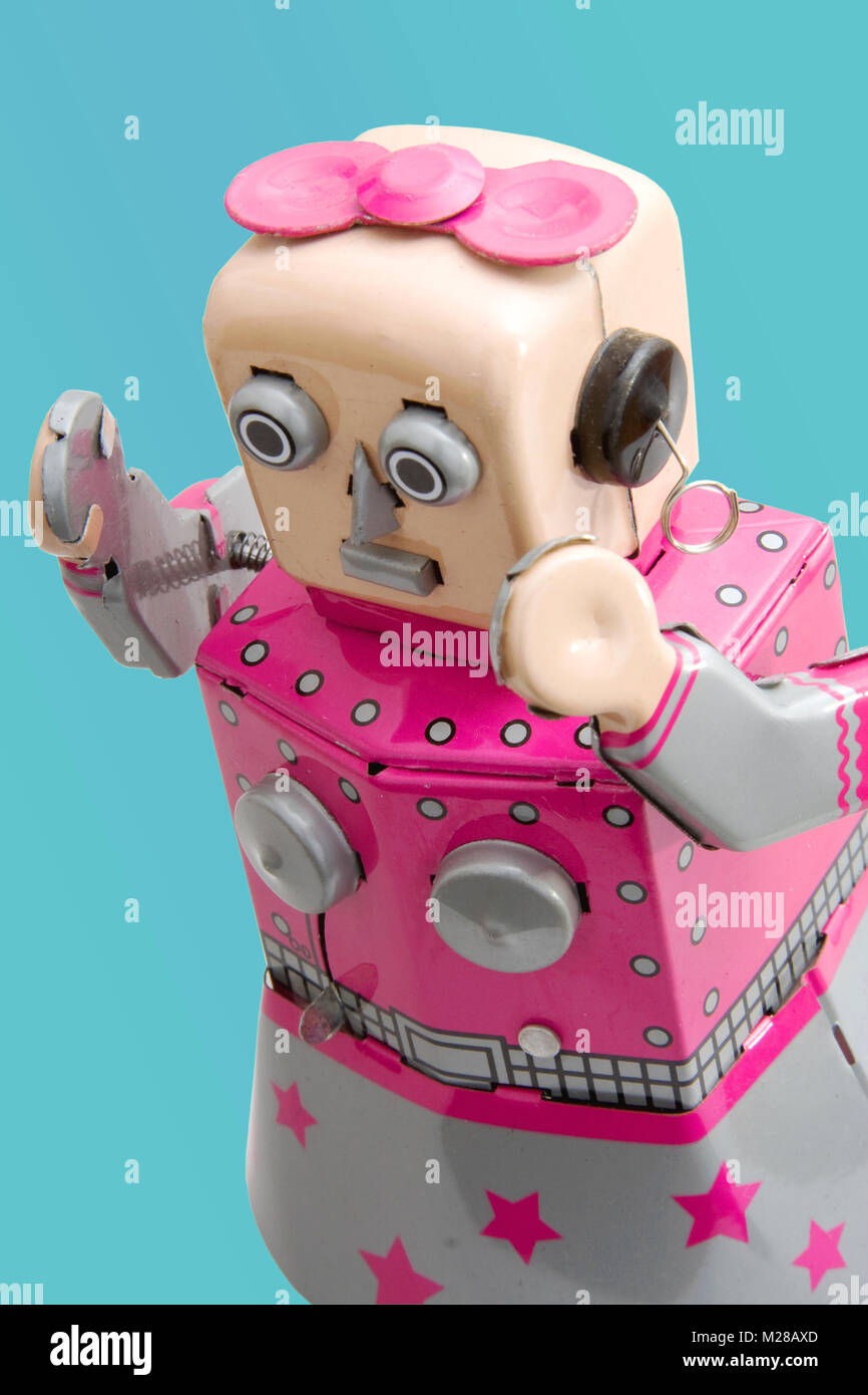 Retro robot lady hi-res stock photography and images - Alamy
