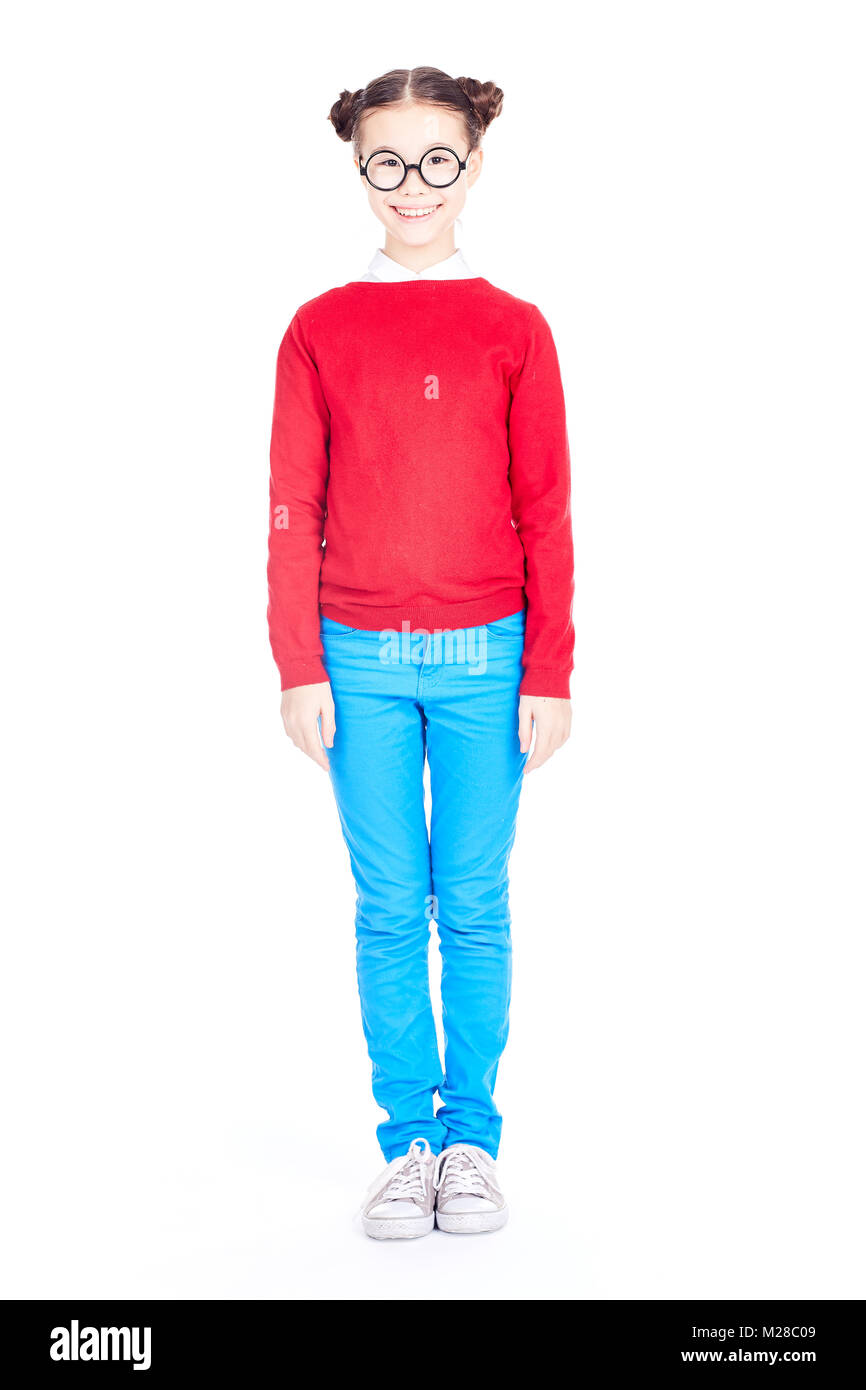 Little nerd student Stock Photo - Alamy