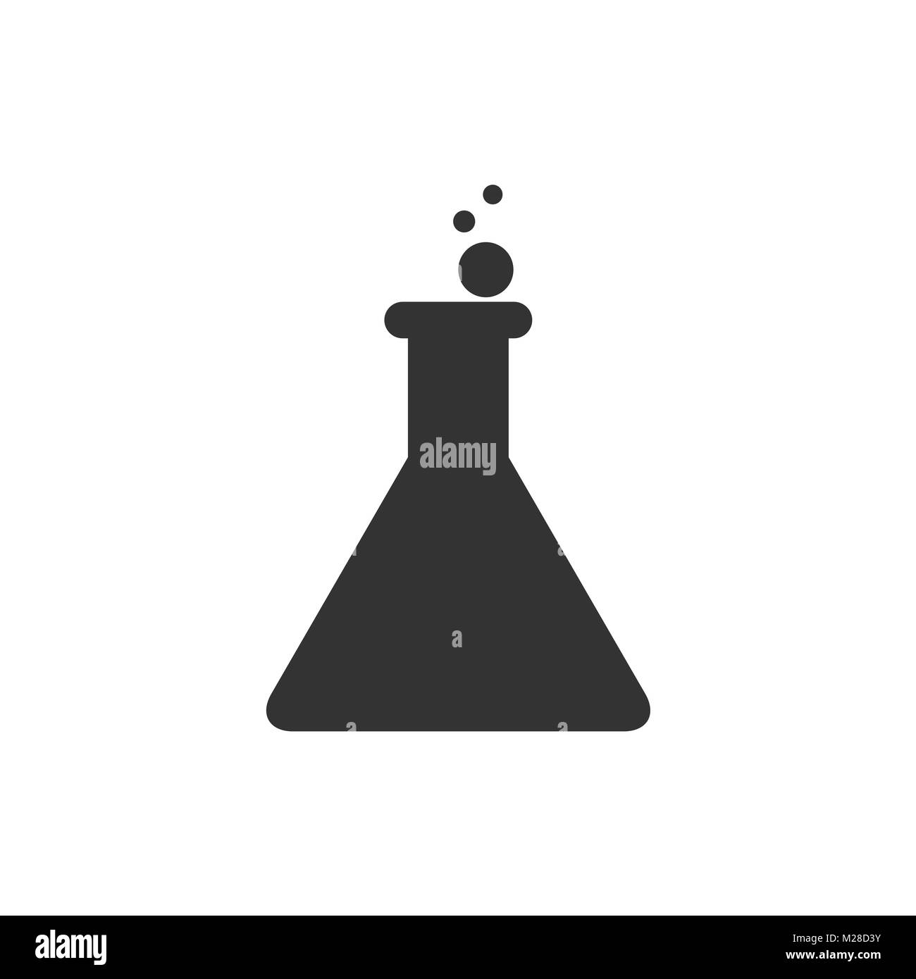Bottle Science Experiment icon on white background , Vector Stock Photo ...