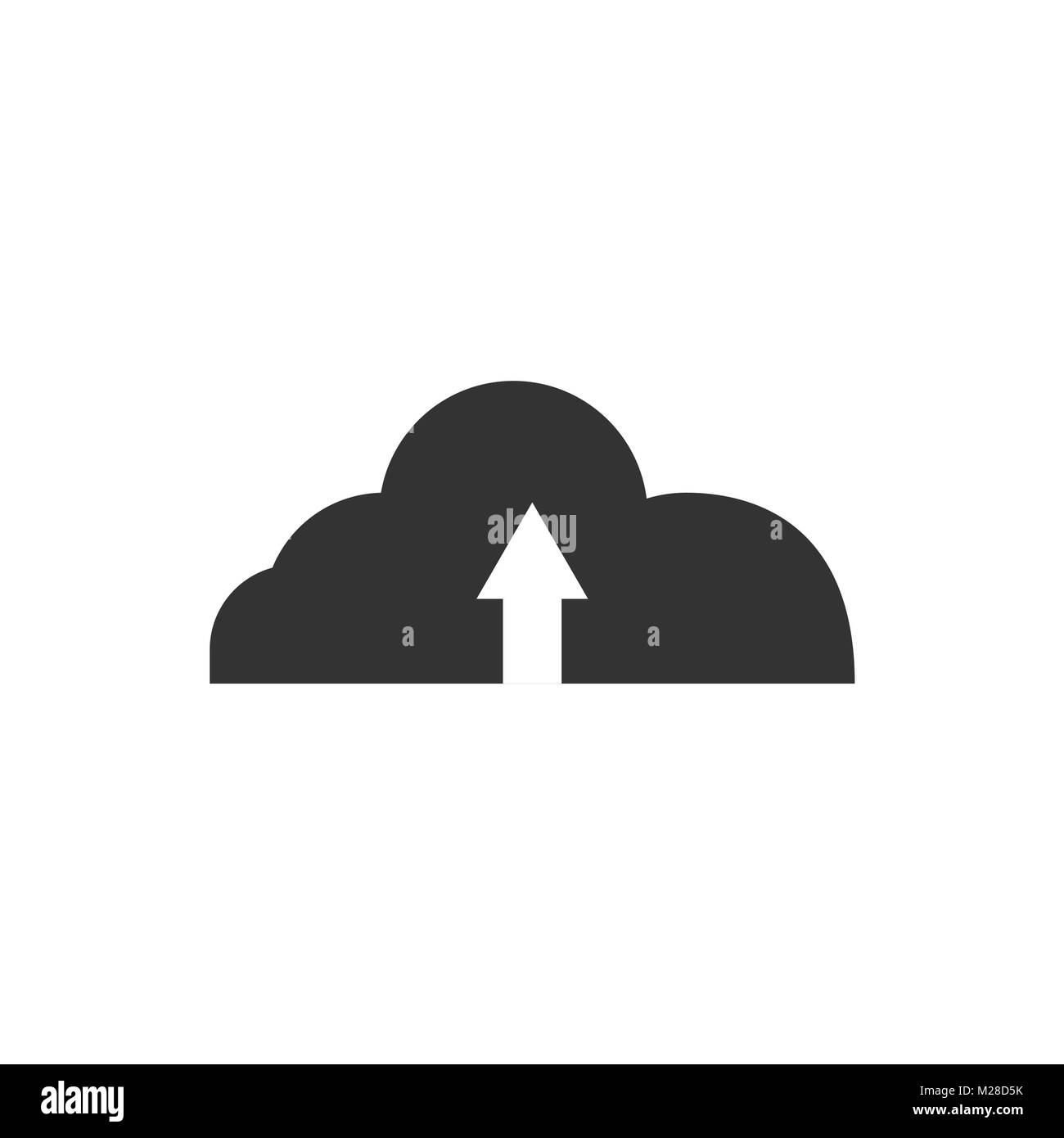 cloud up Card icon on white background , Vector Stock Photo - Alamy