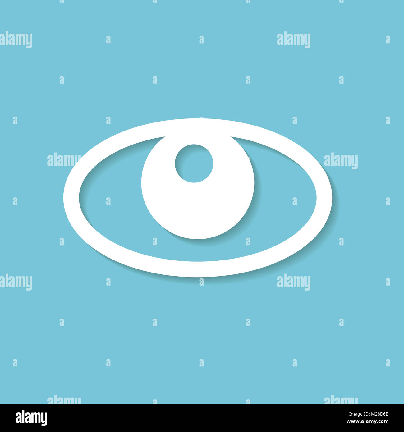 eye icon on white background , Vector Stock Photo - Alamy