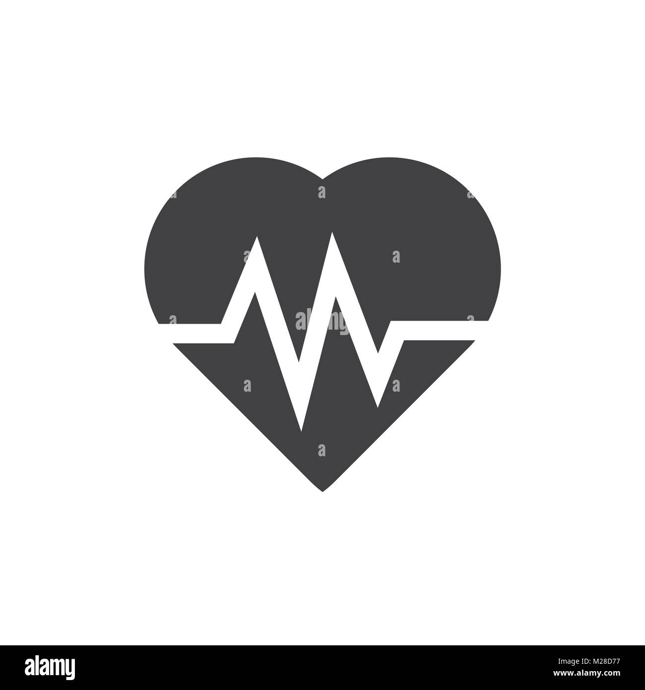 heart icon on white background , Vector Stock Photo - Alamy