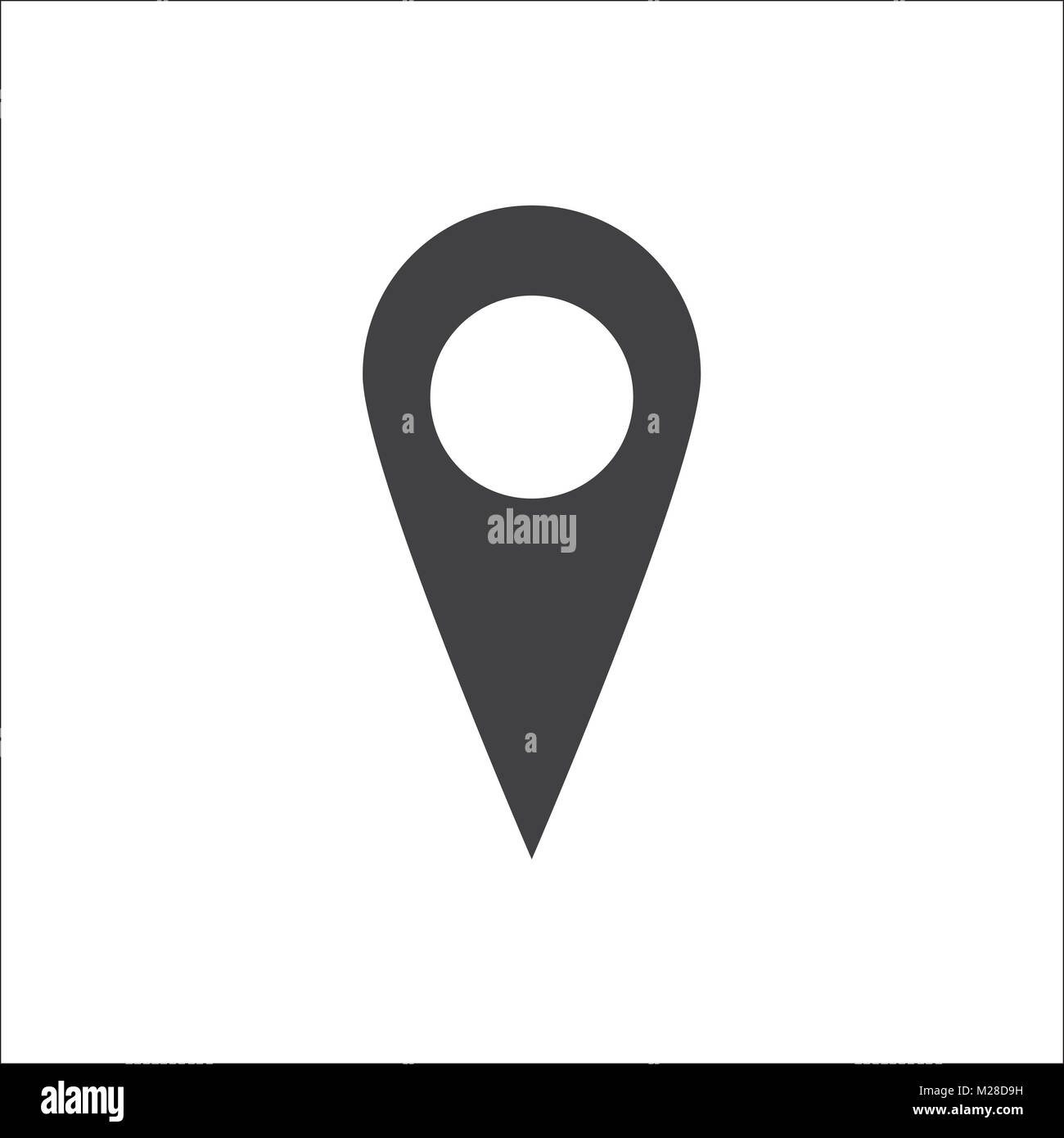 Pin map on white background , Vector Stock Photo - Alamy