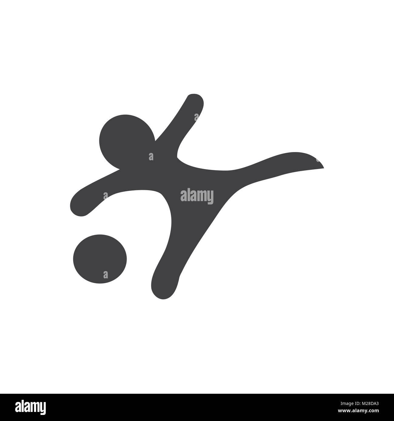 soccer player , Soccer player icon illustration isolated vector sign ...