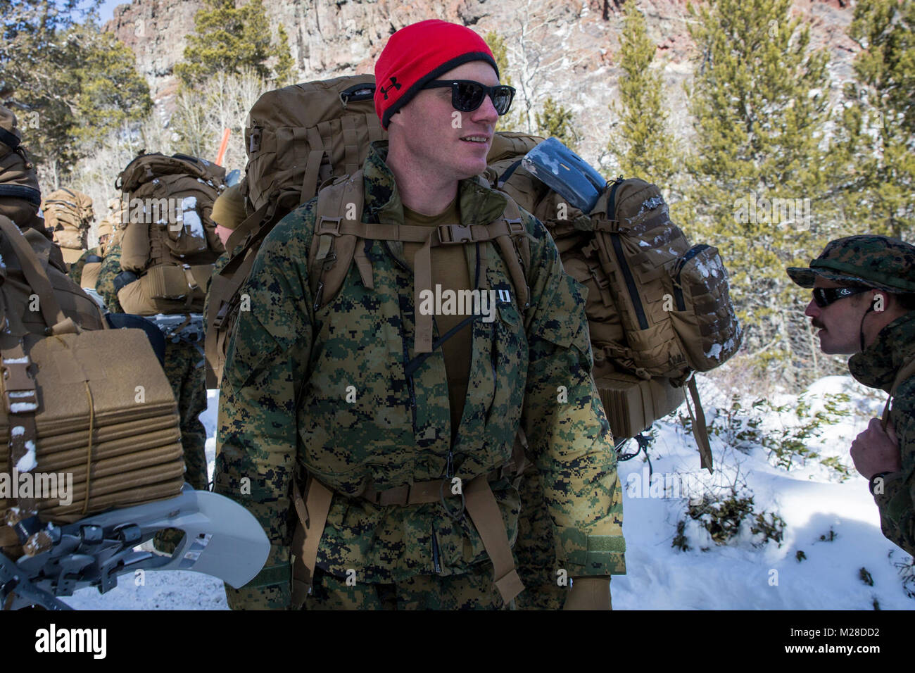 Capt. Andrew Galbraith, an instructor with the Marine Corps Mountain ...