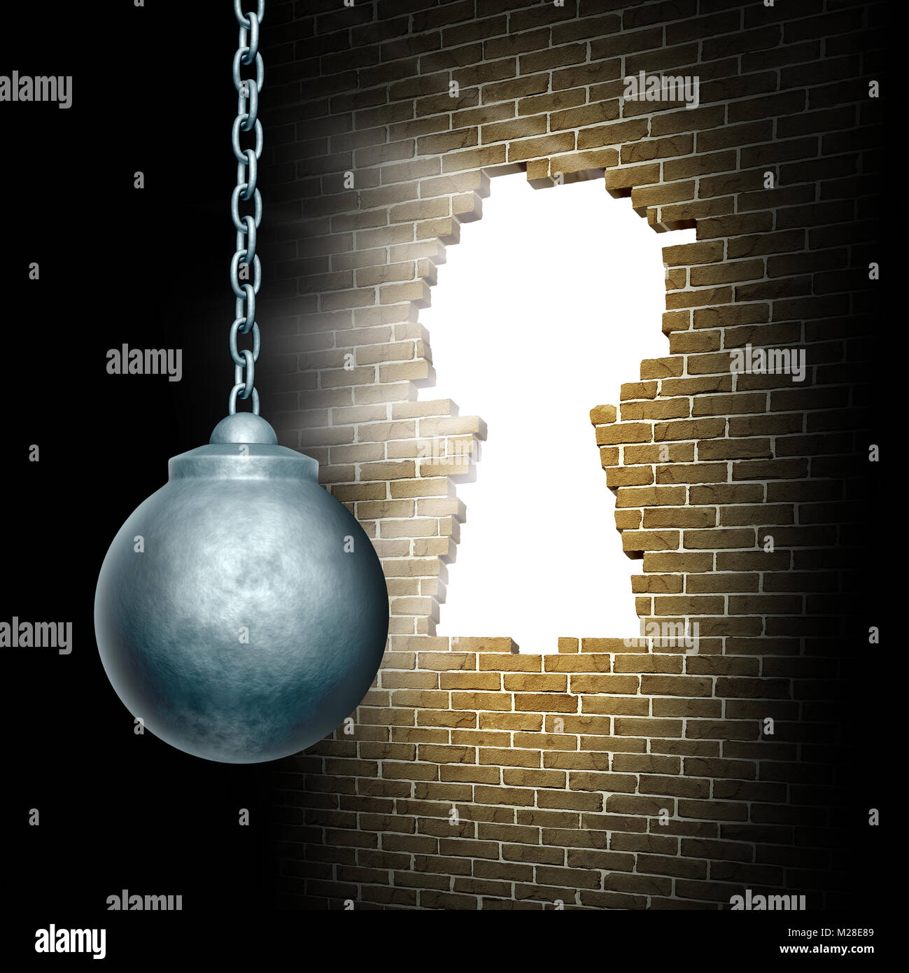 Key hole freedom and keyhole entrance opportunity as a business or life ...