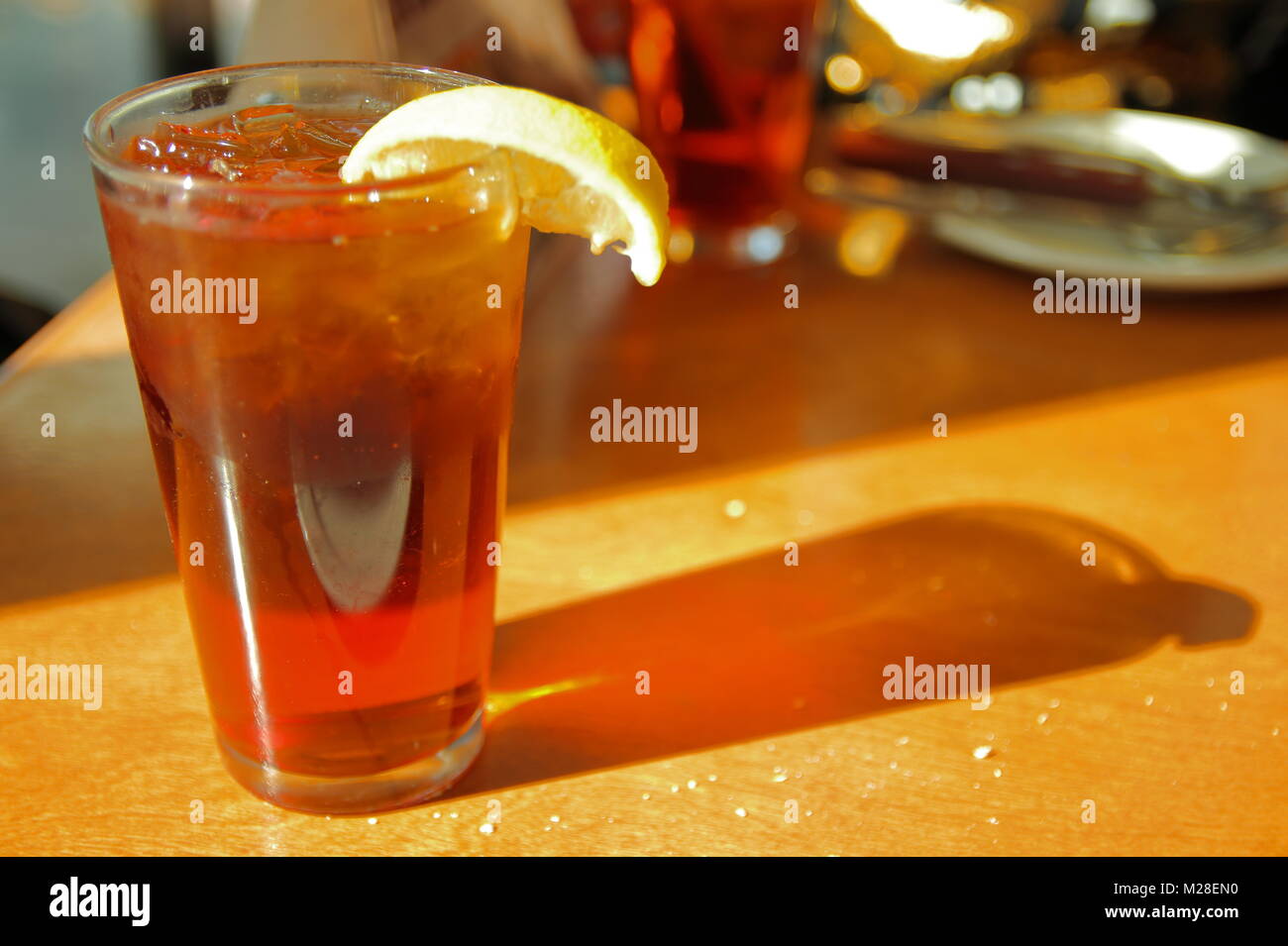 Refreshing Iced Tea Drink Stock Photo - Alamy