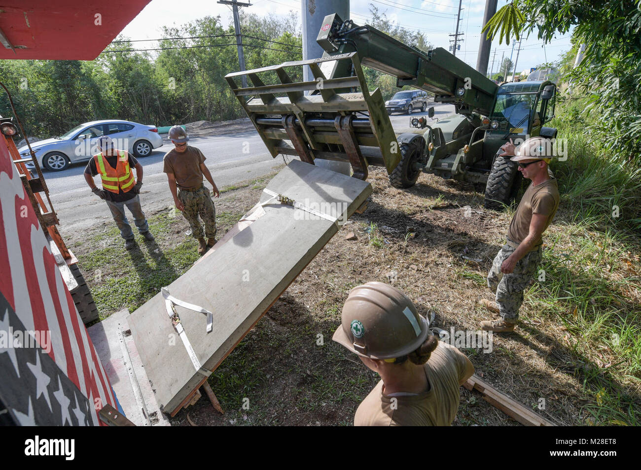 Seabees assigned to Naval Mobile Construction Battalion (NMCB) 133 ...