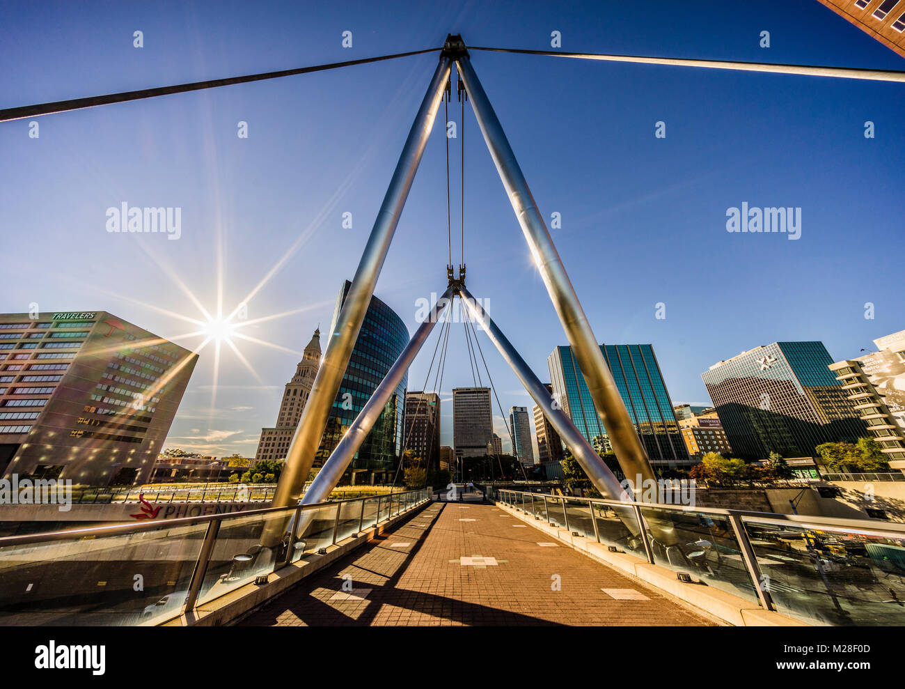 Phoenix Gateway Bridge Hartford, Connecticut, USA Stock Photo - Alamy