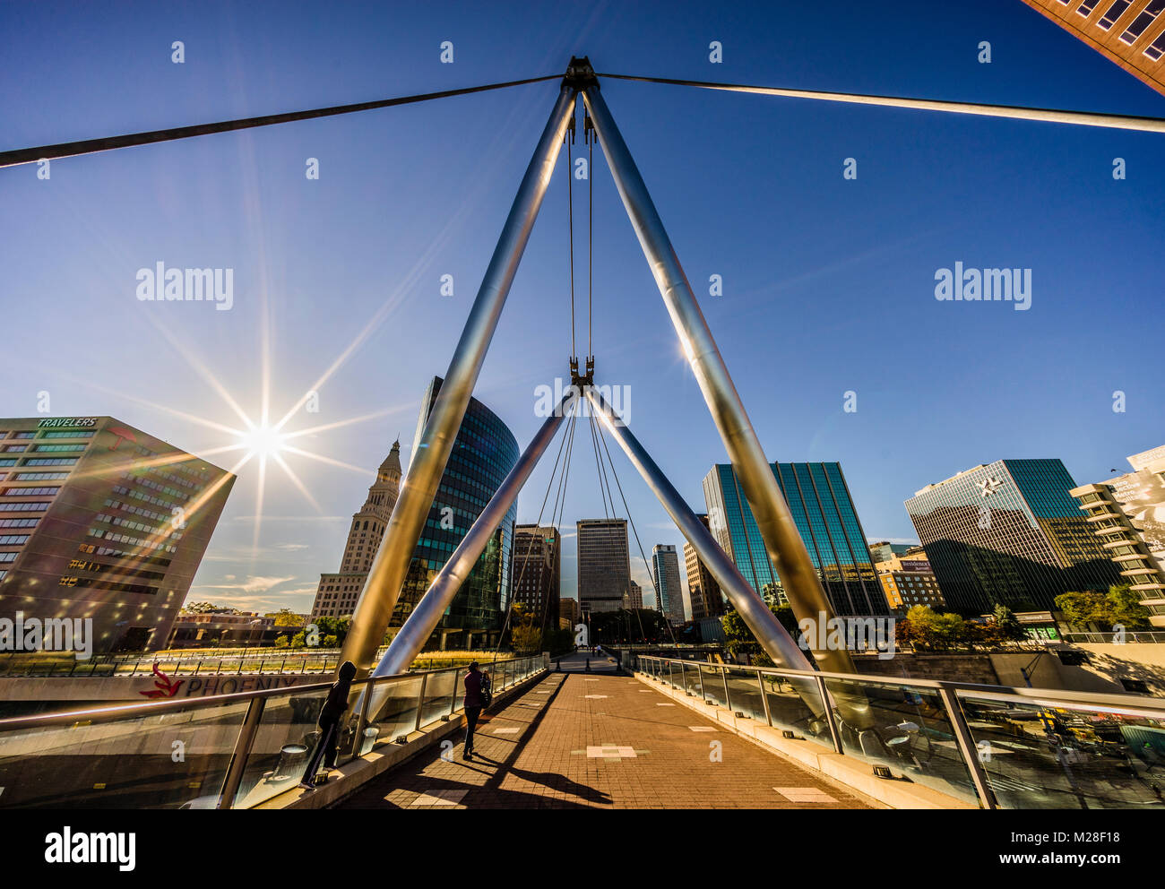 Phoenix Gateway Bridge Hartford, Connecticut, USA Stock Photo - Alamy