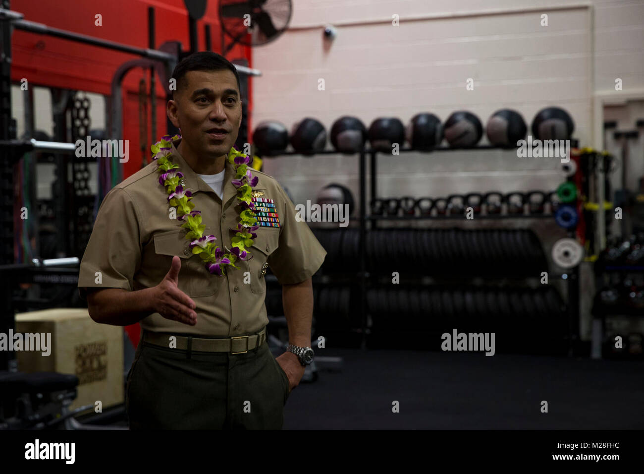 U.S. Marine Corps Col. Raul Lianez, commanding officer, Marine Corps ...