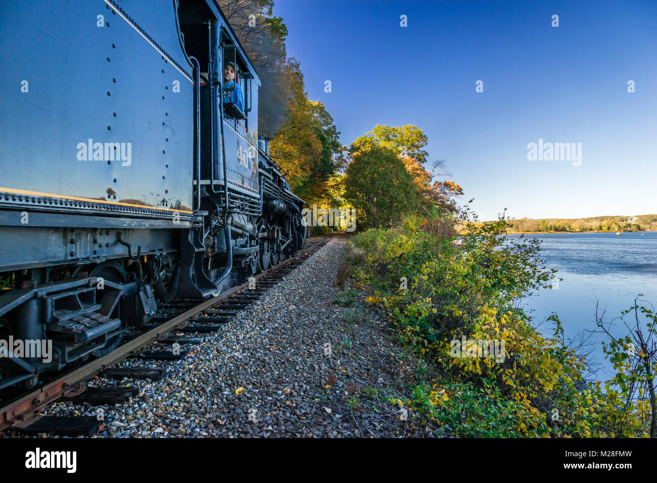 Steam Train Deep River, Connecticut, USA Stock Photo - Alamy