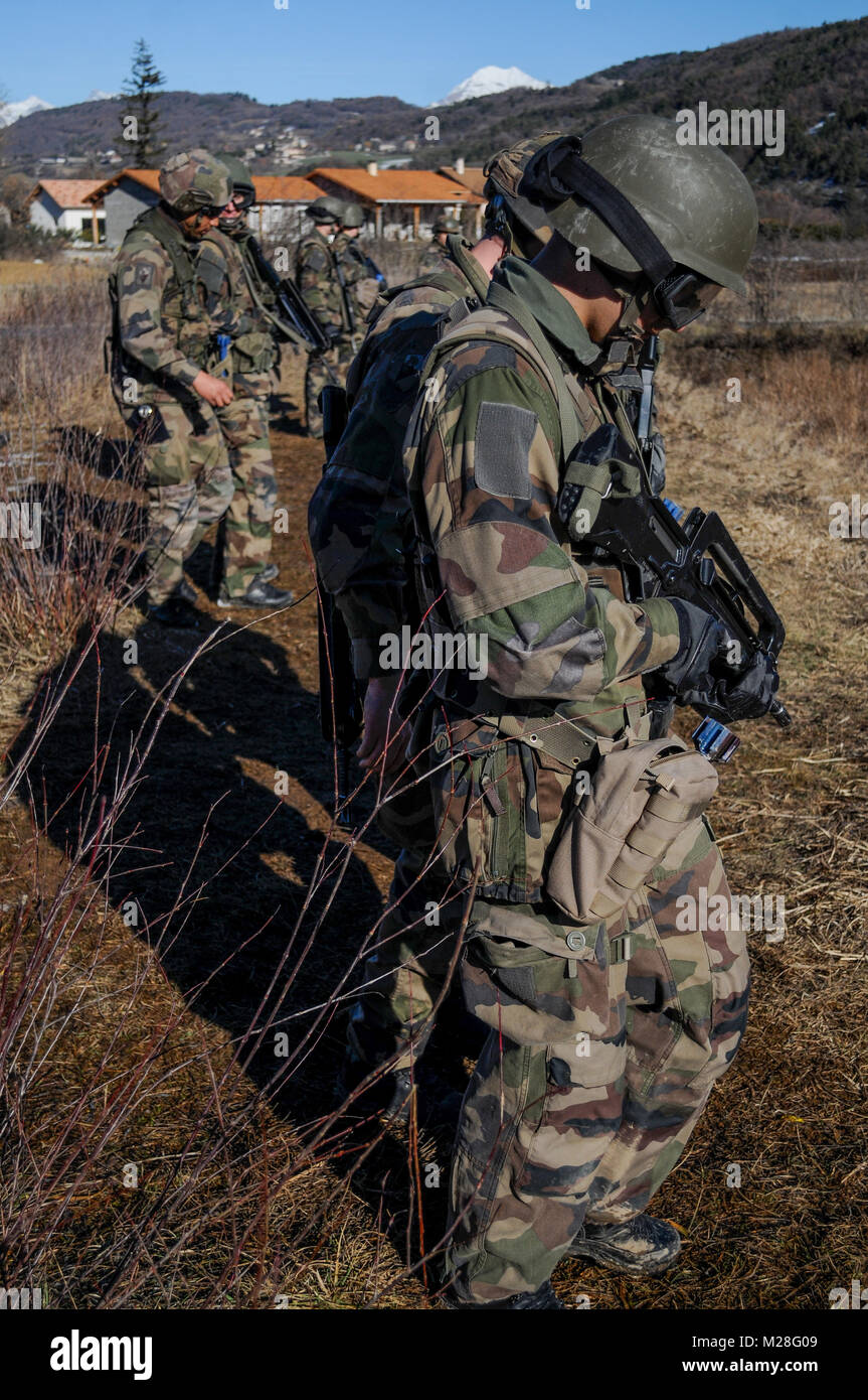 Young French Volunteers at CFIM (Initial Military Training Center) in ...