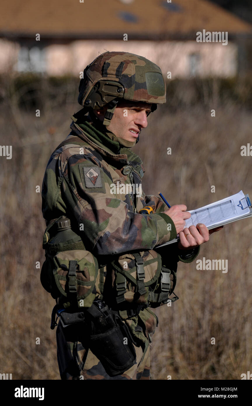 Young French Volunteers at CFIM (Initial Military Training Center) in ...